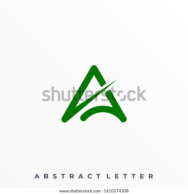 Abstract Letter Illustration Vector Template Suitable Stock Vector ...