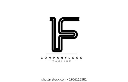 Abstract Letter Initial Fii Vector Logo Stock Vector (Royalty Free ...