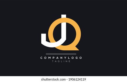 Abstract Letter Initial Jq Qj Vector Stock Vector (Royalty Free) 1906124119