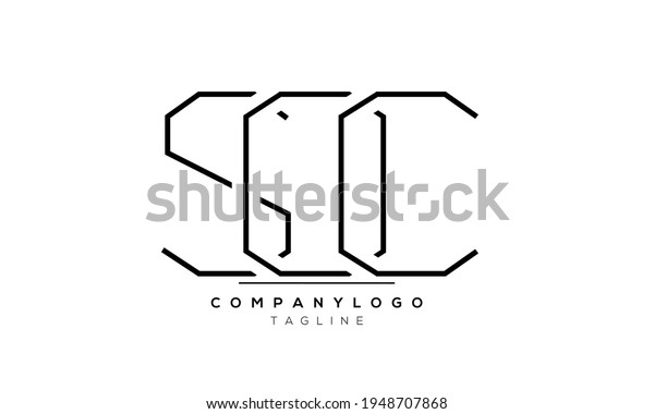 Abstract Letter Initial Soc Vector Logo Stock Vector (Royalty Free ...