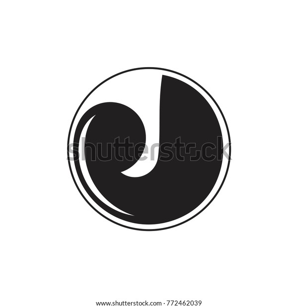 Abstract Letter J Circle Logo Vector Stock Vector (Royalty Free ...
