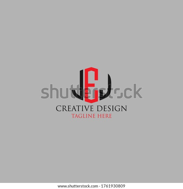 Abstract Letter Jej Logo Design Template Stock Vector (Royalty Free ...