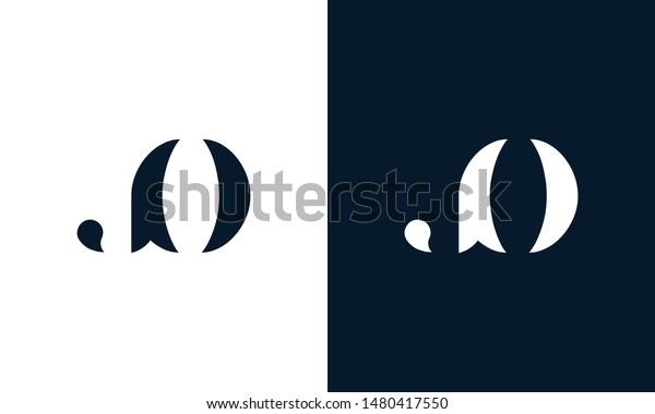 Abstract Letter Jo Logo This Logo Stock Vector (Royalty Free ...