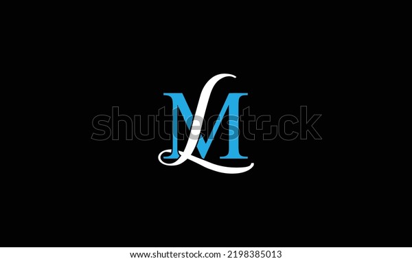 Abstract Letter Lm Logo This Logo Stock Vector (Royalty Free ...