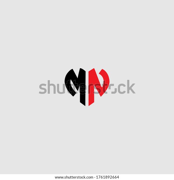 Abstract Letter Mn Logo Design Template Stock Vector (Royalty Free ...