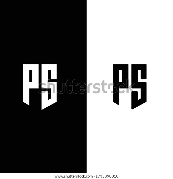 Abstract Letter P S Logo Design Stock Vector (Royalty Free) 1735390010 ...