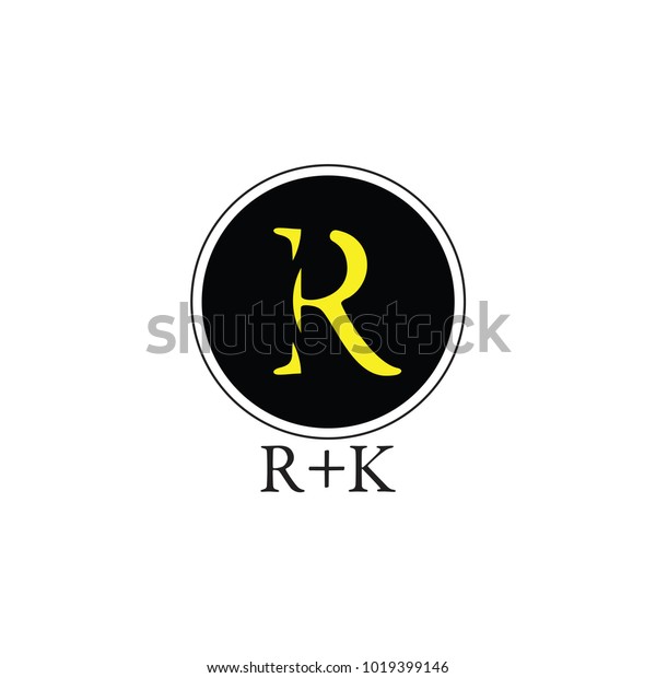 Abstract Letter Rk Symbol Logo Vector Stock Vector (Royalty Free ...