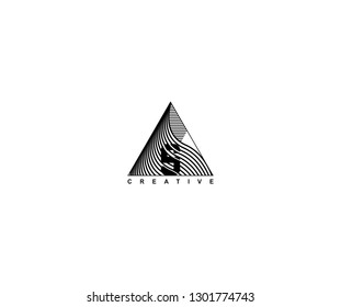 Abstract Letter S Geometric Monogram Linear Stock Vector (Royalty Free ...