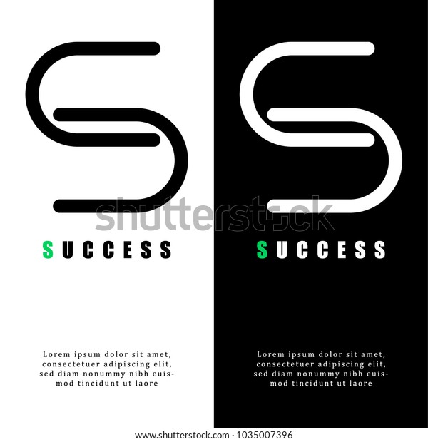 Abstract Letter S Logo Design Decorative Stock Vector (Royalty Free ...