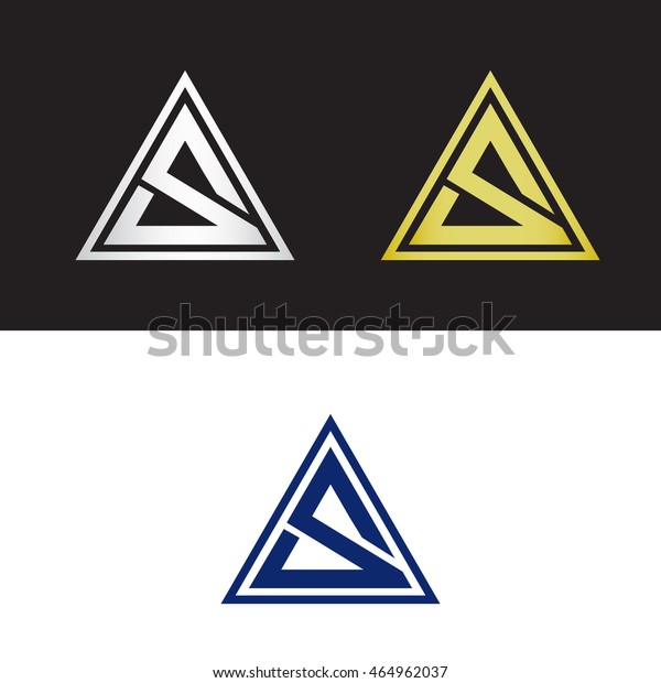 Abstract Letter S Placed Triangle เวกเตอร์สต็อก (ปลอดค่าลิขสิทธิ์ ...