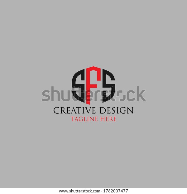 Abstract Letter Sfs Logo Design Template Stock Vector (Royalty Free ...