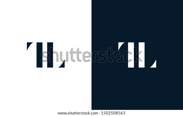 Abstract Letter Tl Logo This Logo Stock Vector (Royalty Free) 1502508563