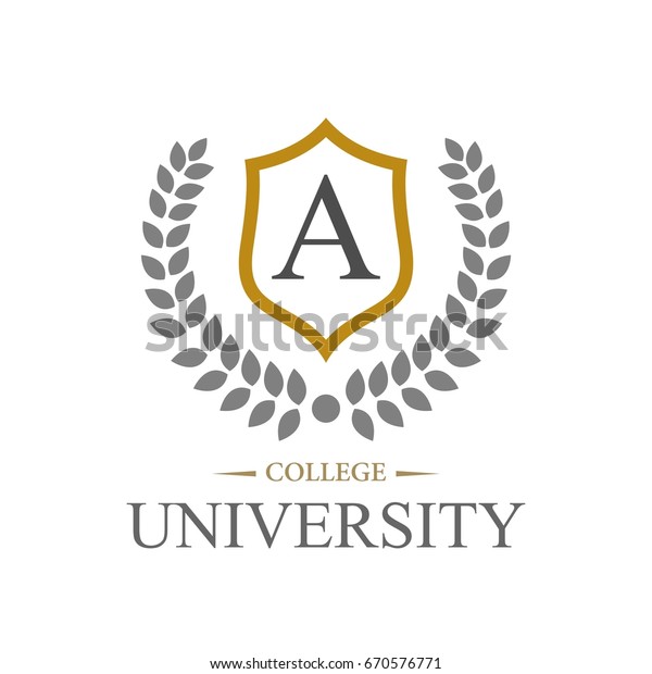 Abstract letter "U" university logo design