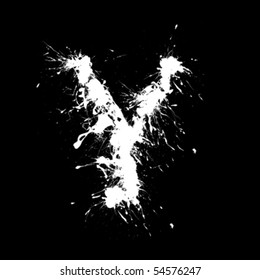 Abstract Letter Y Ink Style Stock Vector (Royalty Free) 54576247 ...
