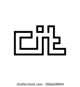 Abstract Lettering Cit Logo This Logo Stock Vector (Royalty Free ...