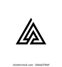 Abstract Lettering La Logo This Logo Stock Vector (Royalty Free ...
