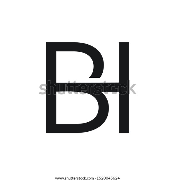 Abstract Letters Bhhb Logo Design Inspiration Stock Vector (Royalty ...