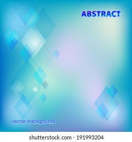Abstract Light Background Blue Rhombus Stock Vector (Royalty Free ...