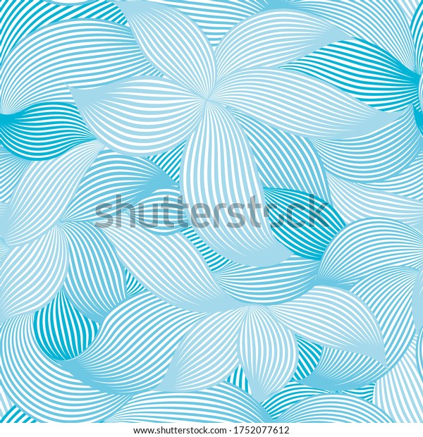 Abstract Light Blue Flowing Wavespetals Like Stock Vector (Royalty Free ...