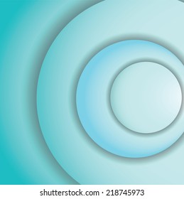 Abstract Light Blue Round Shapes Background Stock Vector (Royalty Free ...