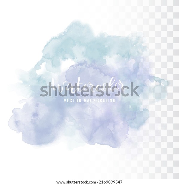 Abstract Light Blue Watercolor Cloud Splash Stock Vector (Royalty Free ...