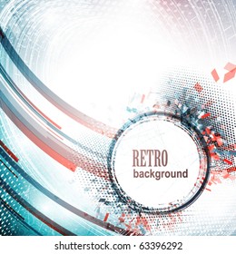 Abstract Light Card Retro Style Vector Stock Vector (Royalty Free ...