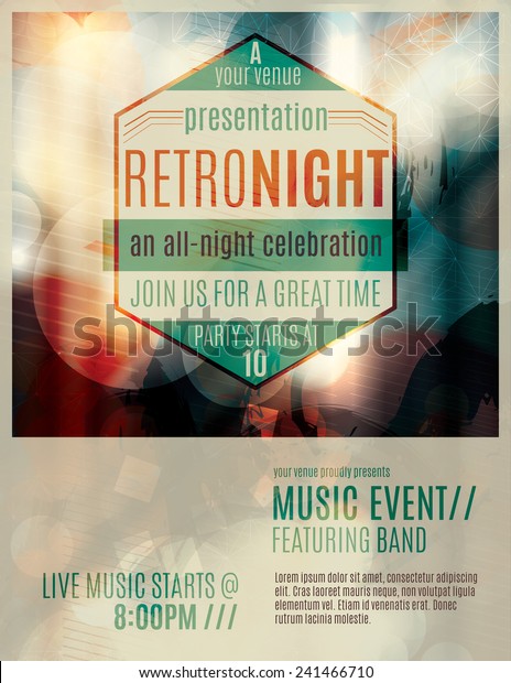 Abstract Light Effect Flyer Template Layout: เวกเตอร์สต็อก (ปลอดค่า ...