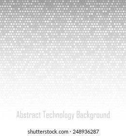 Abstract Light Gray Technology Background Vector Stock Vector (Royalty ...