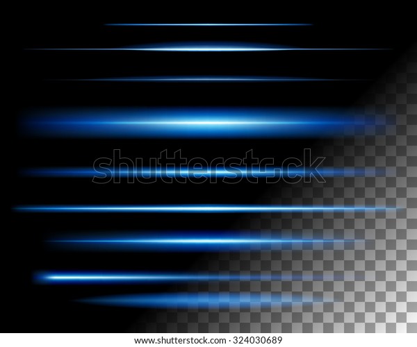Abstract Lights Lines On Transparent Background Stock Vector (Royalty ...