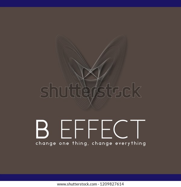Abstract Line Butterfly Effect Logo Icon Stock Vector (Royalty Free ...