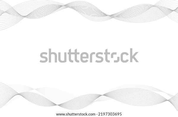 Abstract Line Curve On White Background Stock Vector (Royalty Free ...