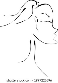 Abstract Line Drawing People Stock Vector (Royalty Free) 1997226596 ...