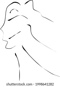 Abstract Line Drawing People Stock Vector (Royalty Free) 1998641282 ...