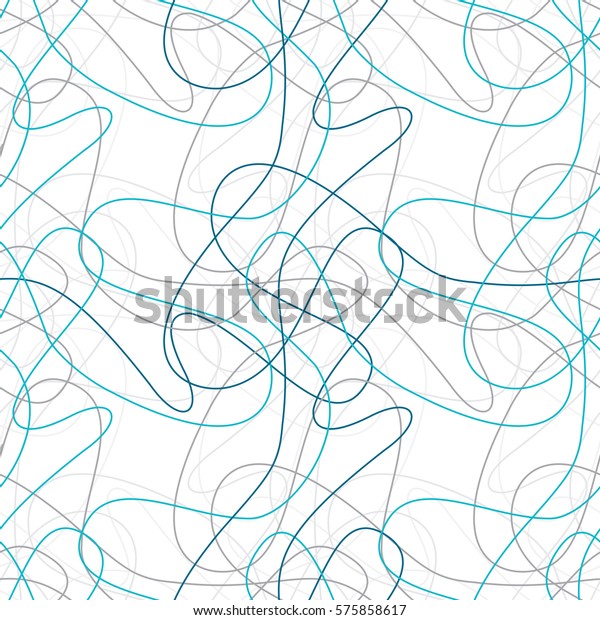 Abstract Line Gray Blue Seamless Pattern Stock Vector (Royalty Free ...