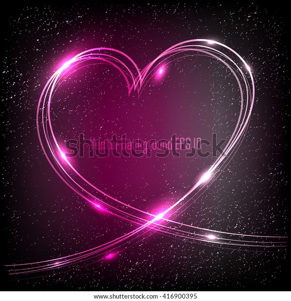 Abstract Line Heart Background Stock Vector (Royalty Free) 416900395 ...