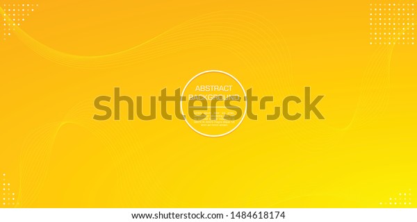 Abstract Line Ini Yellow Gradation Color Stock Vector (Royalty Free ...