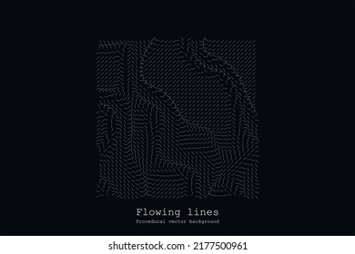 Abstract Line Matrix Pattern Noise Flow Stock Vector (Royalty Free ...