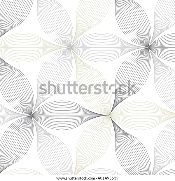 Abstract Linear Petal Flower Vector Pattern Stock Vector (Royalty Free ...