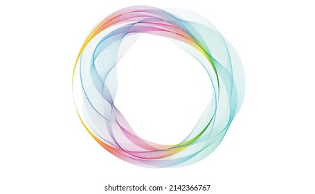 Abstract Lines Circle Form Design Element Stock Vector (Royalty Free ...