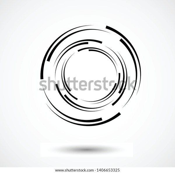Abstract Lines Circle Form Design Element Stock Vector (Royalty Free ...