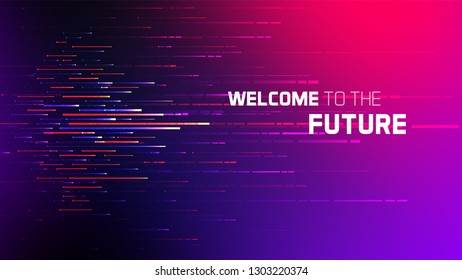 Abstract Lines Texture Futuristic Vector Background Stock Vector ...