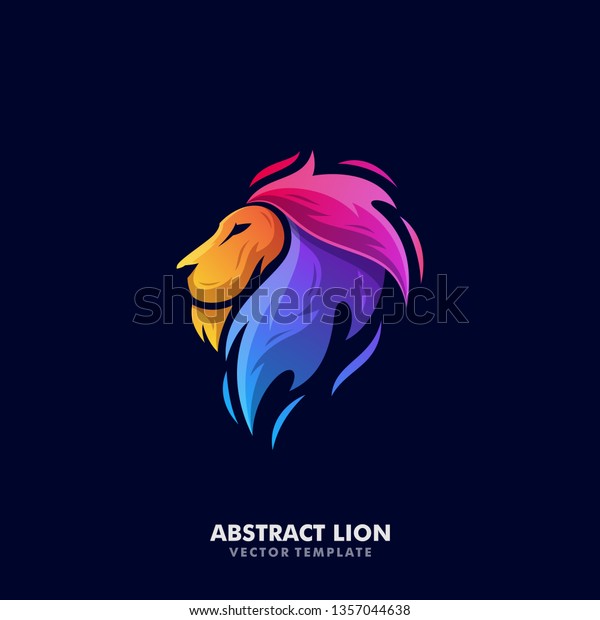 Abstract Lion Illustration Vector Templatesuitable Creative Stock ...