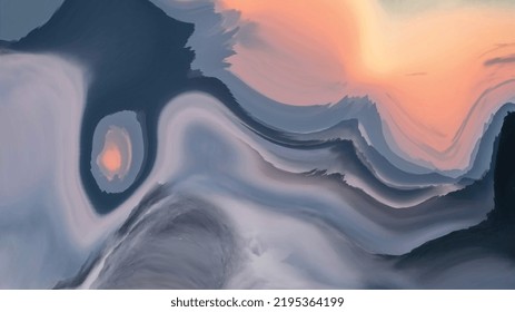 Abstract Liquid Background Classic Blue Color Stock Vector (Royalty ...