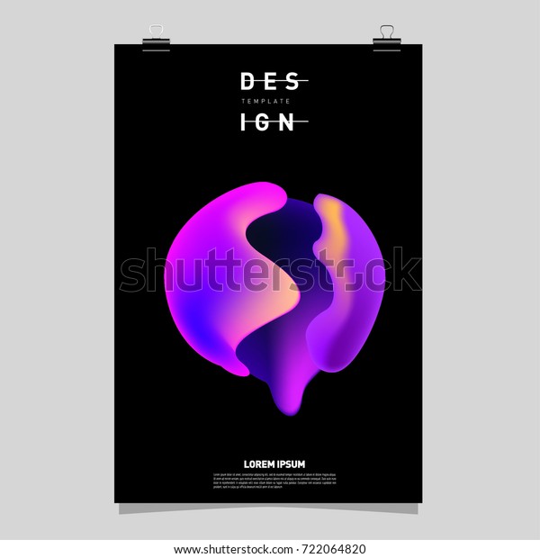 Abstract Liquid Color Covers Set Fluid Stock Vector (Royalty Free ...