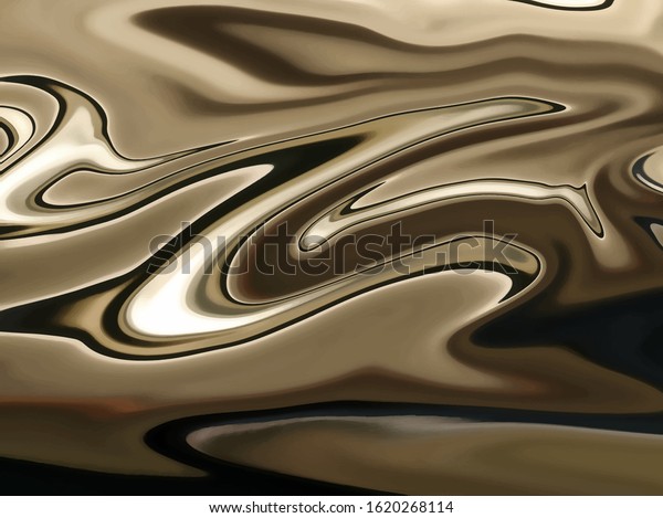 Abstract Liquid Metal Background Wallpaper Design Stock Vector (Royalty ...