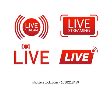 Abstract Live Icon On White Background Stock Vector (Royalty Free ...