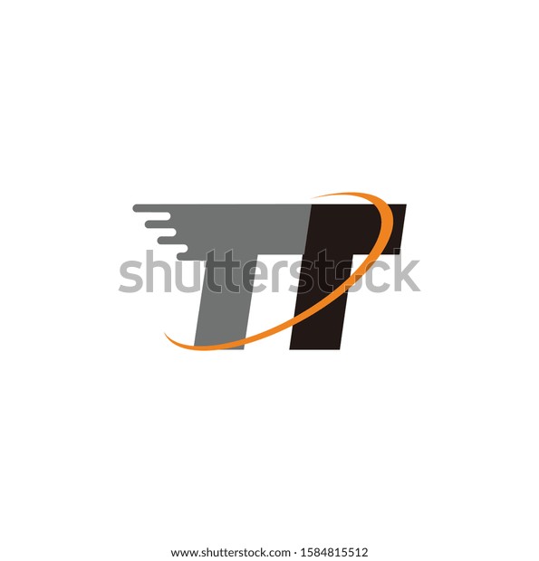 Abstract Logo Combination Letter T Stock Vector (Royalty Free ...