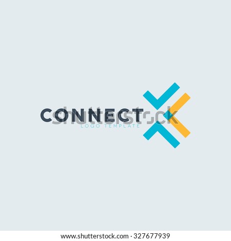 Abstract Logo Connect Logo Technology Logo Stock Vector (Royalty Free ...