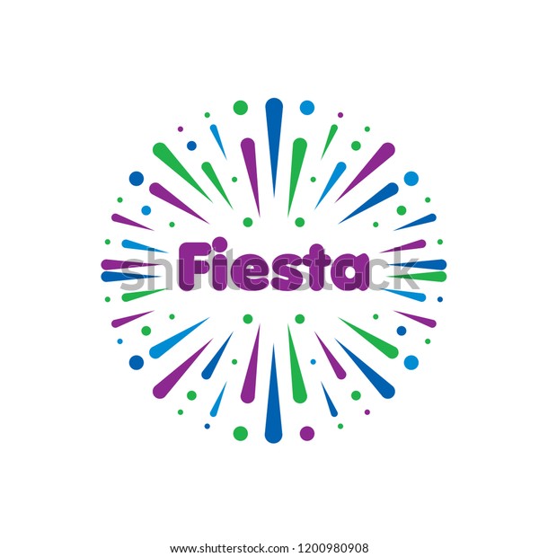 Abstract Logo Fiesta Vector Illustration Stock Vector (Royalty Free ...