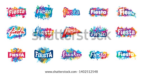 Abstract Logo Fiesta Vector Illustration Stock Vector (Royalty Free ...